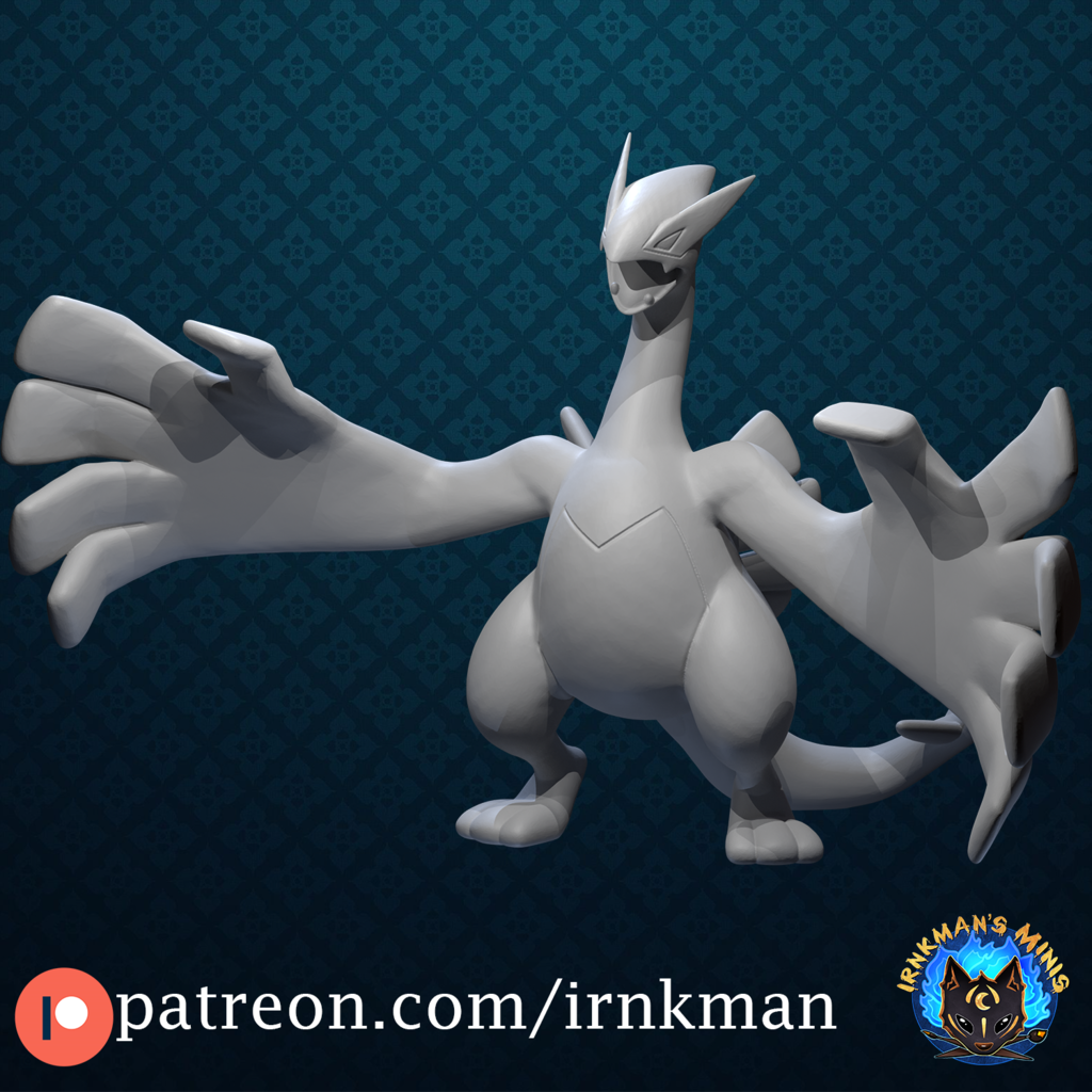 Free STL file Lugia (Pokemon 35mm True Scale Series) 🐉 ・3D printing ...