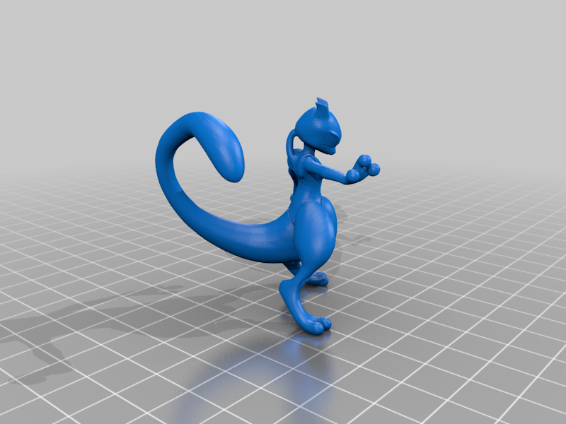 Free STL file Mewtwo / Mew (Pokemon 35mm True Scale Series) 🐉 ・Template to download and 3D print ...