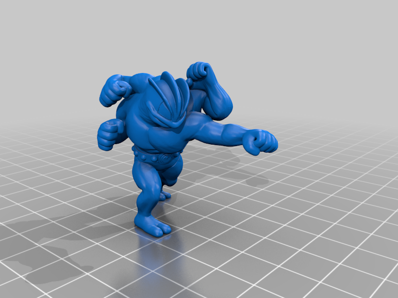 Archivo STL gratis Machop / Machoke / Machamp (Pokemon 35mm True Scale) 🐉 ・Diseño imprimible en ...