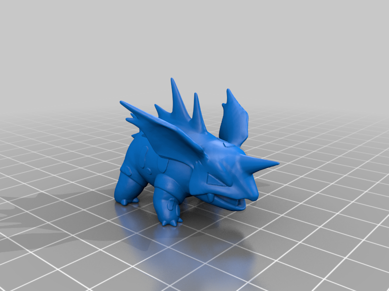 Archivo STL gratis Nidoran M / Nidorino / Nidoking (Pokemon 35mm Scale Series) 🐉 ・Objeto ...