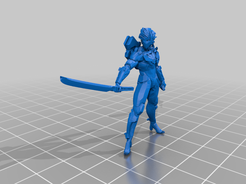 Archivo STL gratis Raiden Metal Gear Rising ⚙️ ・Modelo imprimible en 3D ...