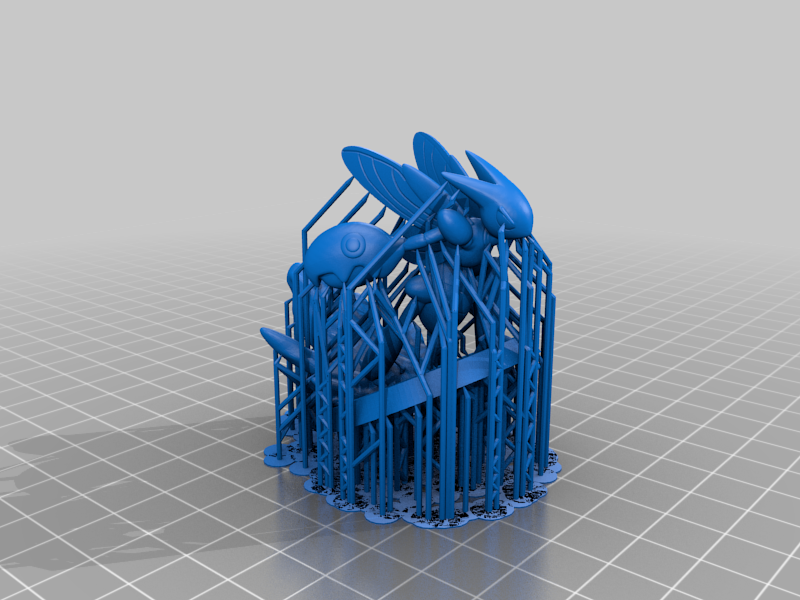 Archivo STL gratis Scyther / Scizor / Mega Scizor / Kleavor (35mm True ...