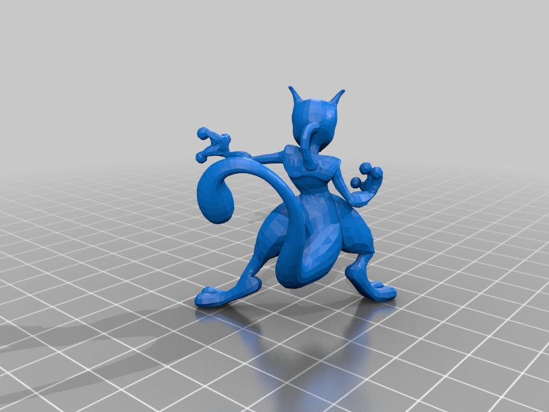 Arquivo grátis STL Mewtwo SSB Wii U 🐉 ・modelo para impressão 3D para ...
