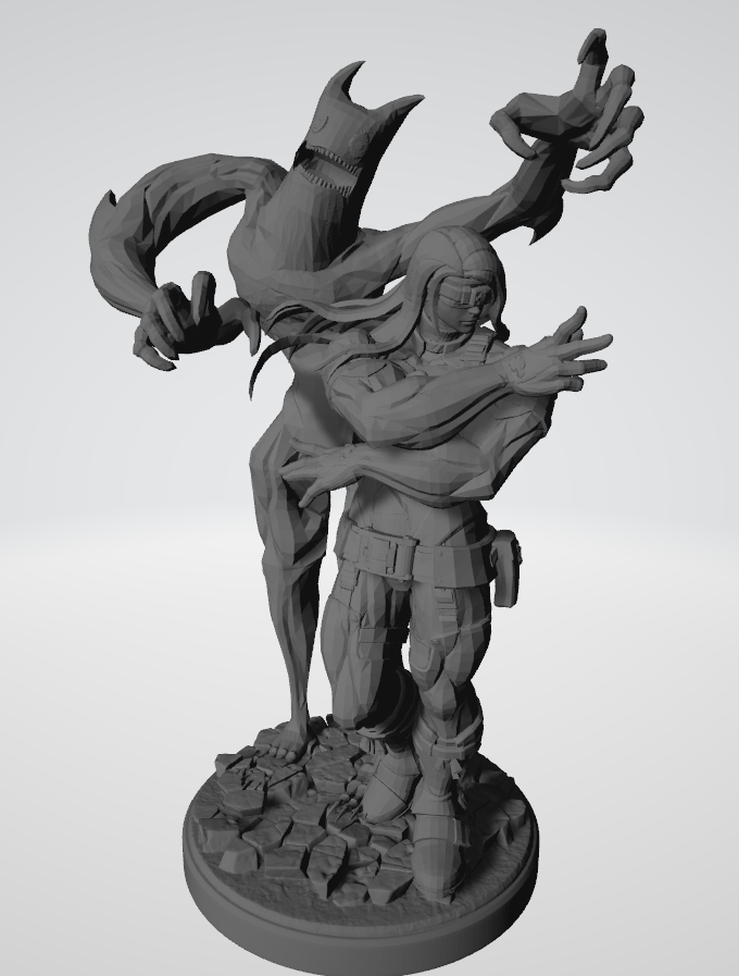 ⚙️ Zato=1 & Eddie (Guilty Gear)・ STL File for ・Cults