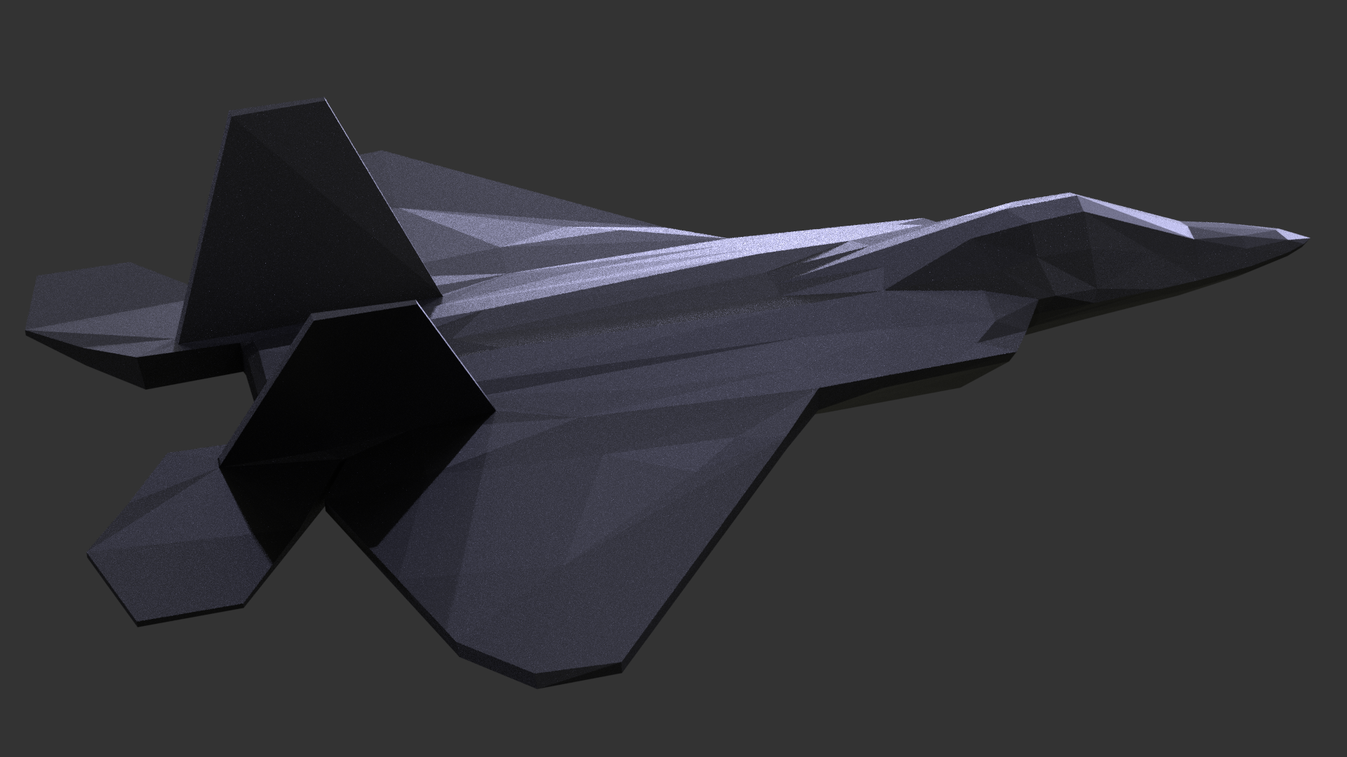 🌐 F22 Raptor Lowpoly 3d Print 3D print model・ STL File for ・Cults
