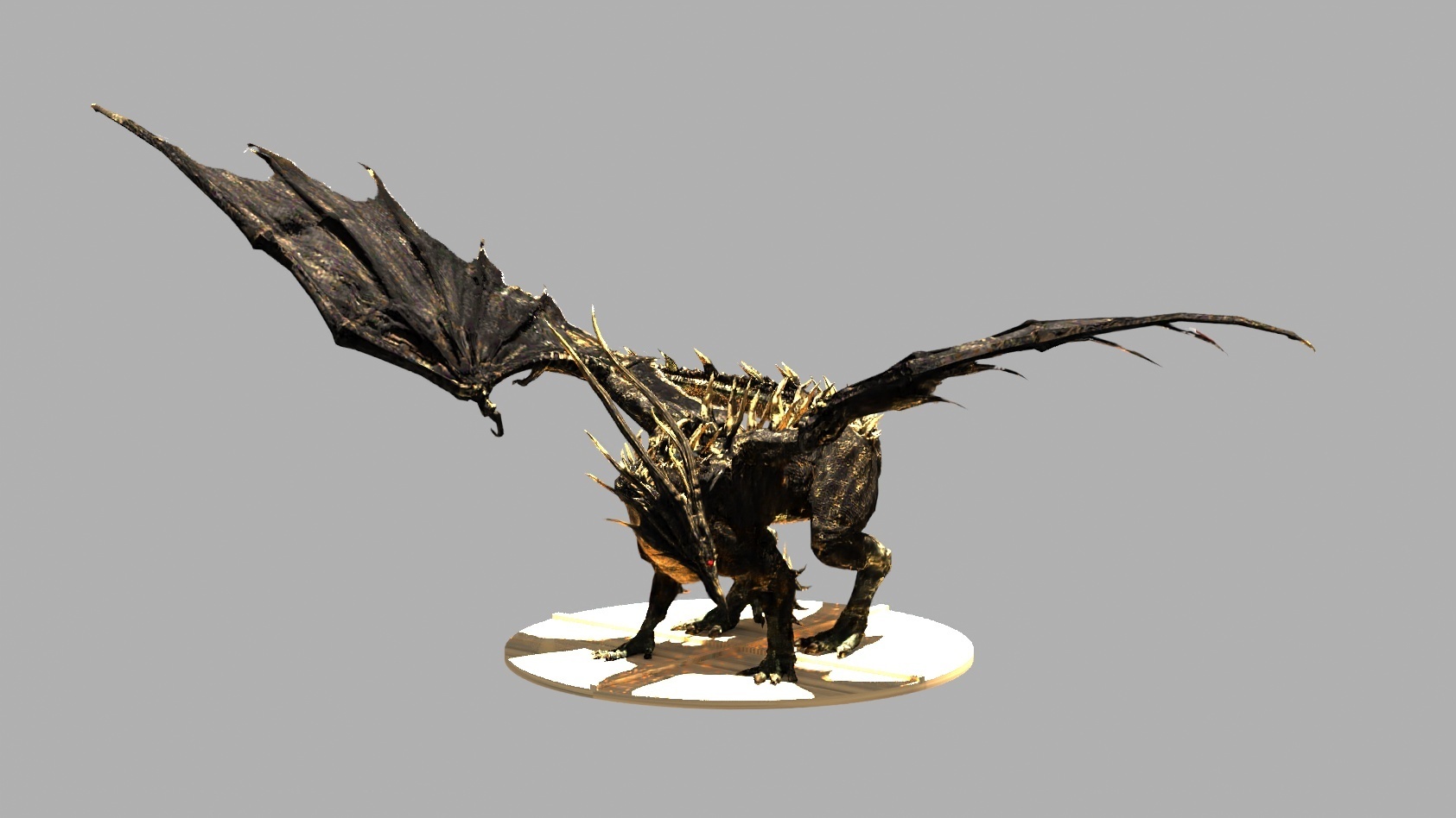🐉 Black Dragon Kalameet Dark Souls・ STL File for ・Cults