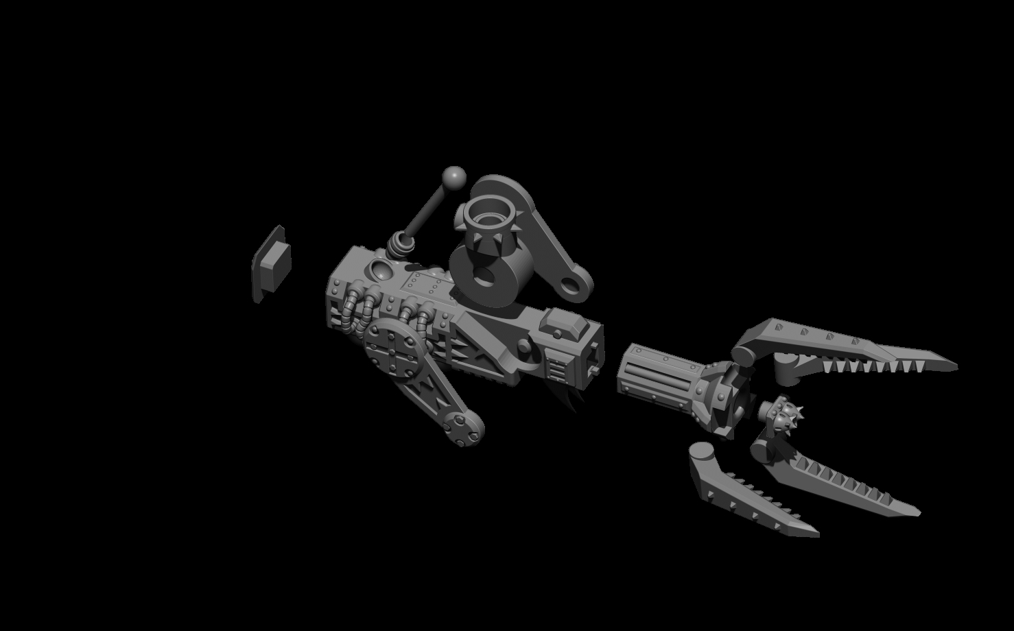 💪 Chaos Knight Claw Arm・ 3D File for ・Cults