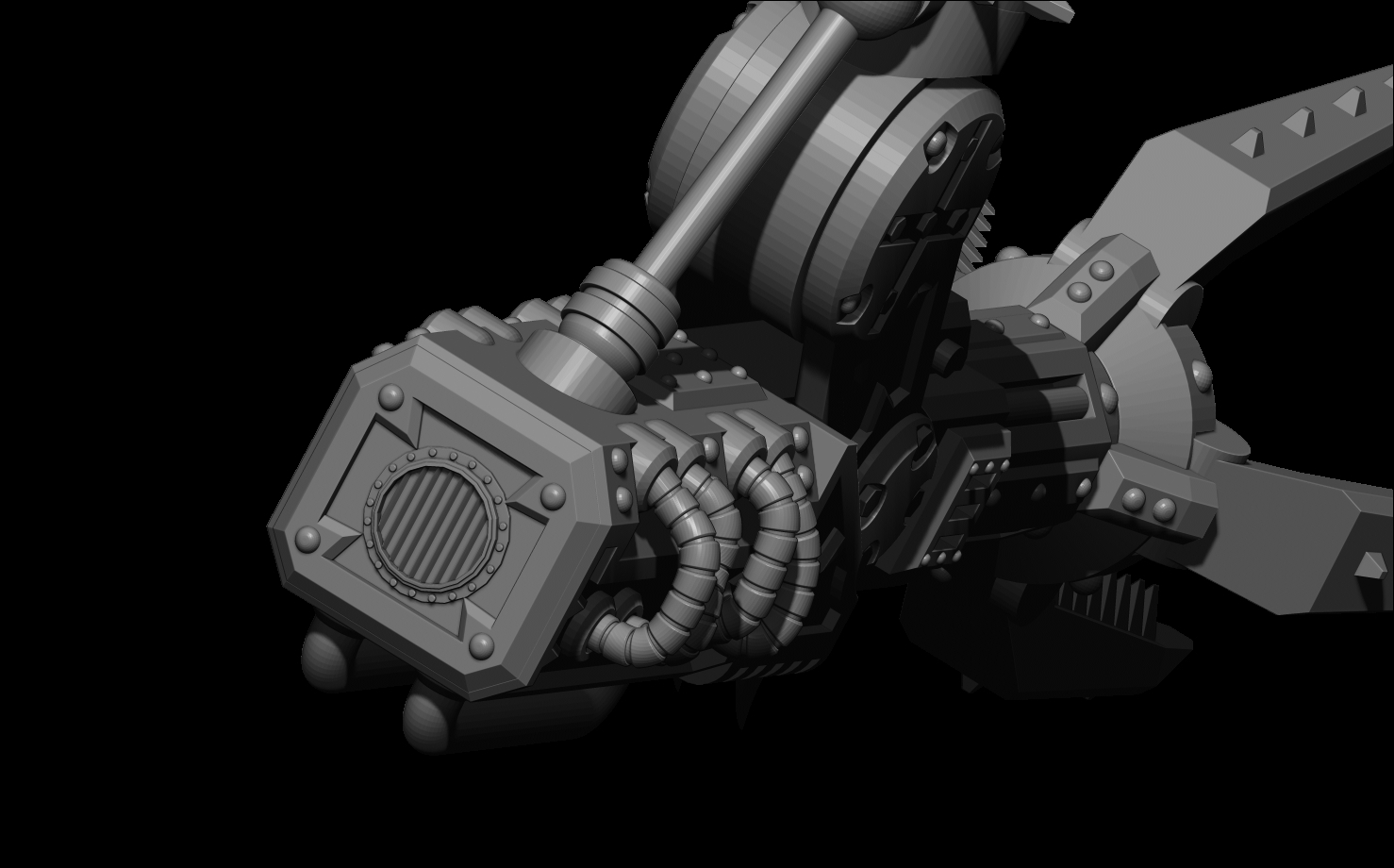 💪 Chaos Knight Claw Arm・ 3D File for ・Cults