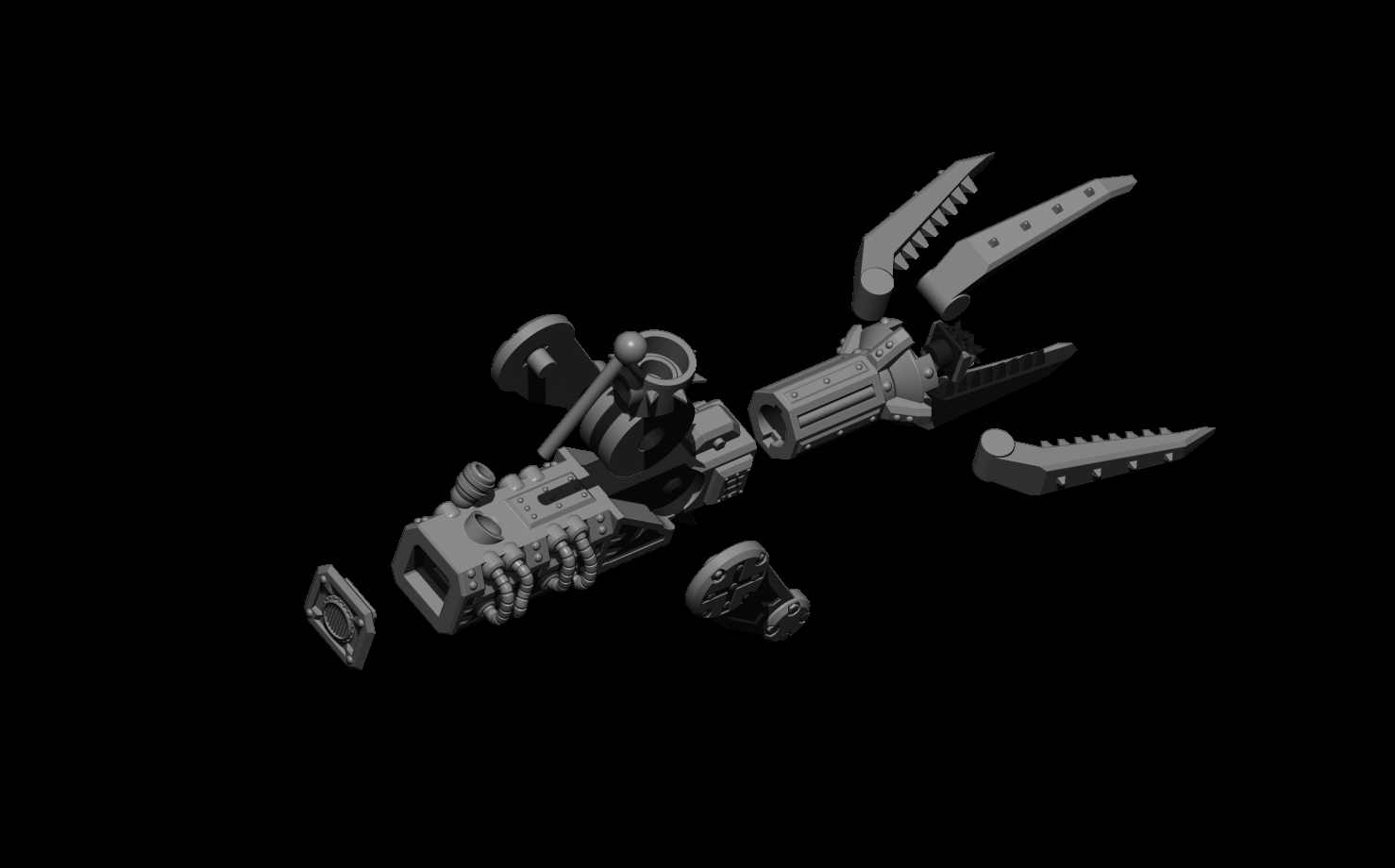 💪 Chaos Knight Claw Arm・ 3D File for ・Cults