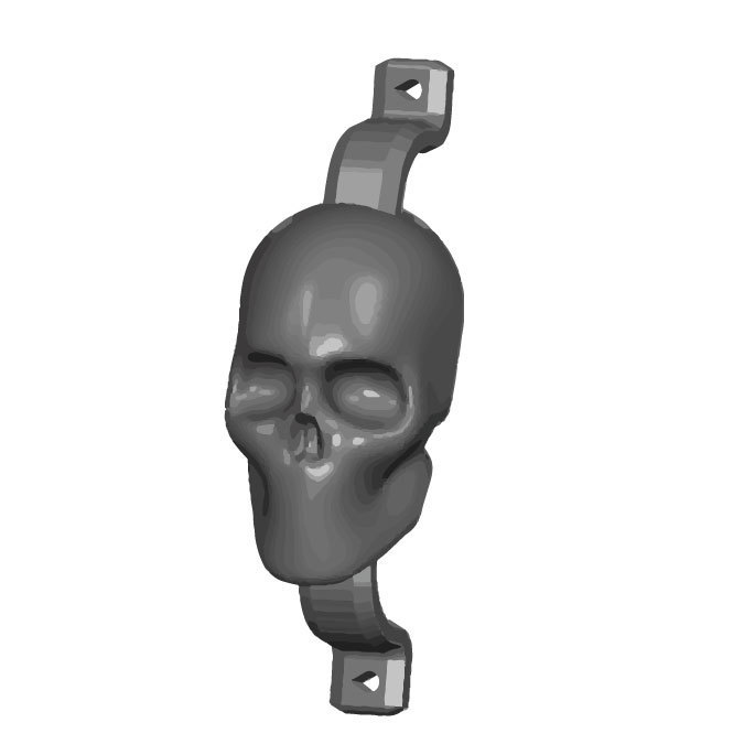 STL file SKULL CABINET/DRAW HANDLE V2 💀 ・Template to download and 3D ...