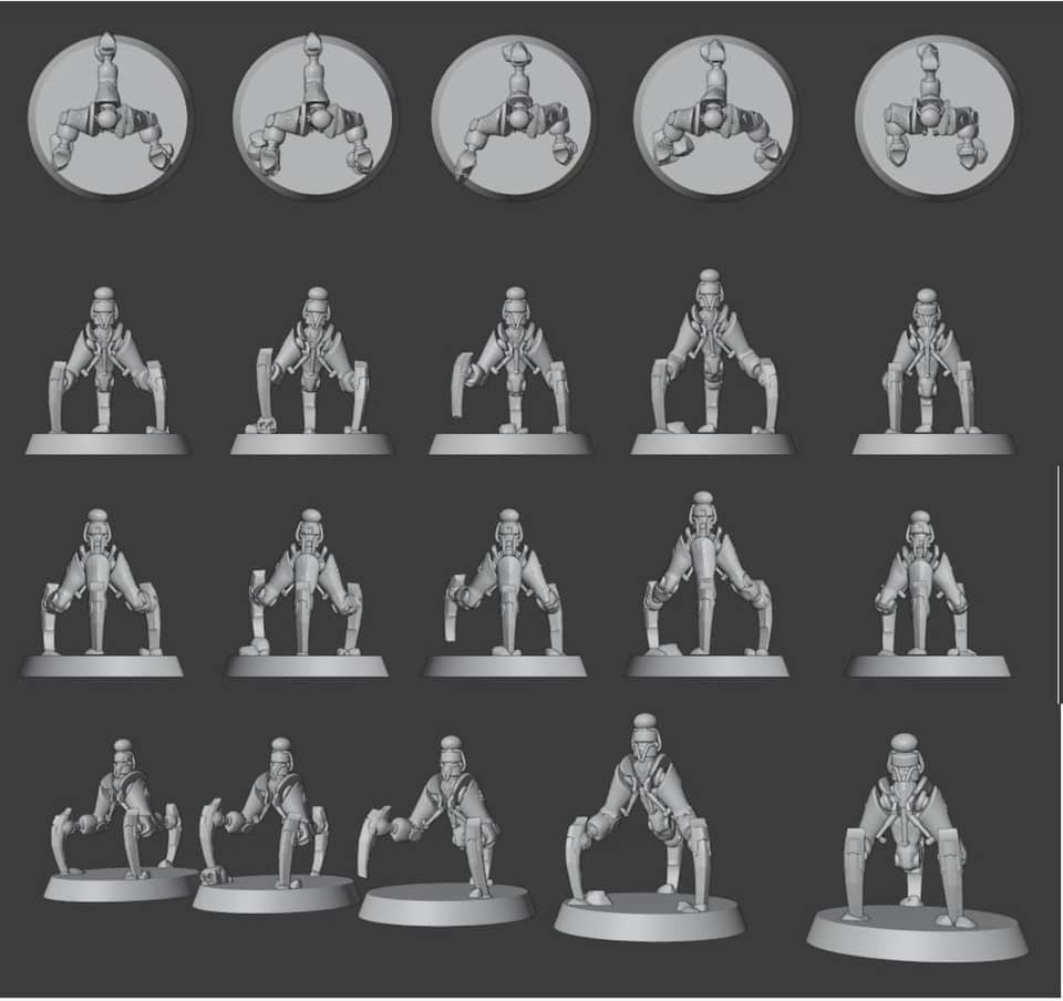 Necron Immortal Legs Stl