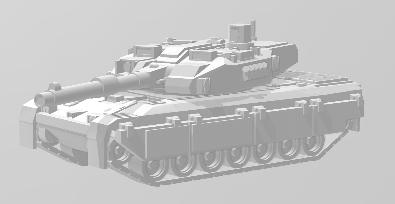 🪖 Generic Main Battle Tank・ 3D File for ・Cults