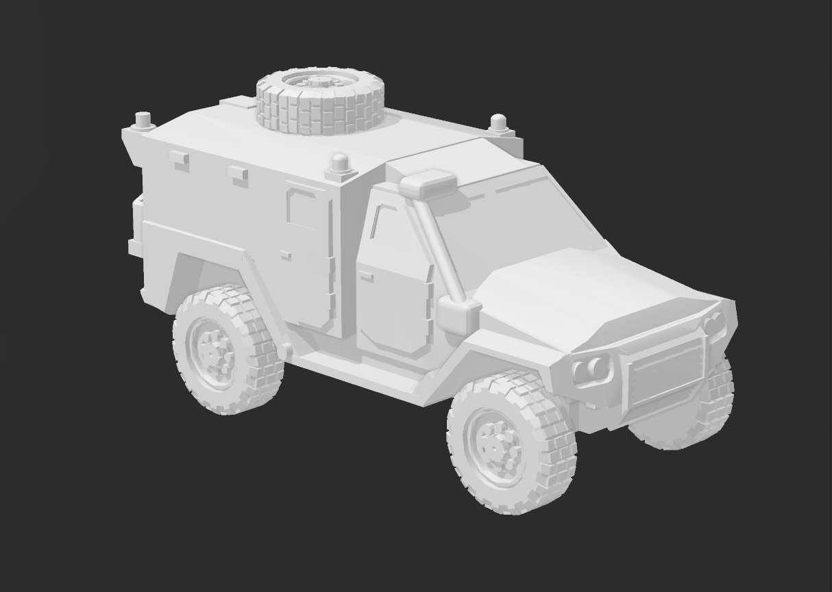 🚑 MRAP/MRAV Ambulance・ STL File for ・Cults