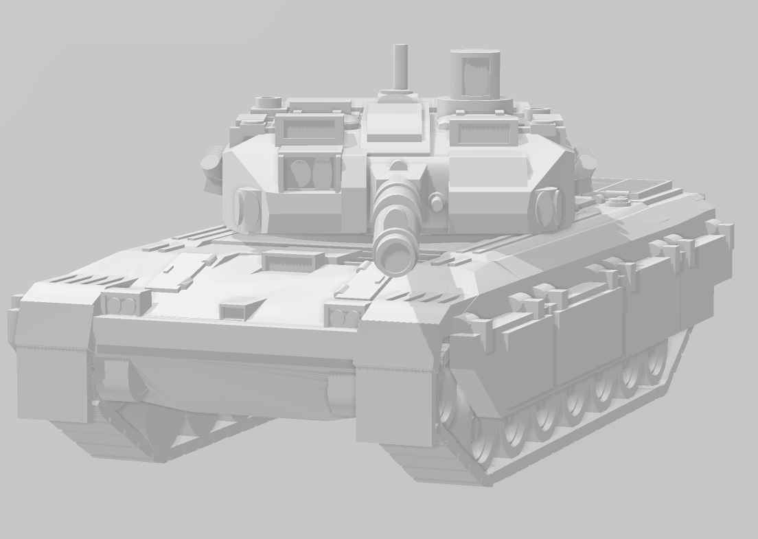 🪖 Generic Main Battle Tank・ 3D File for ・Cults