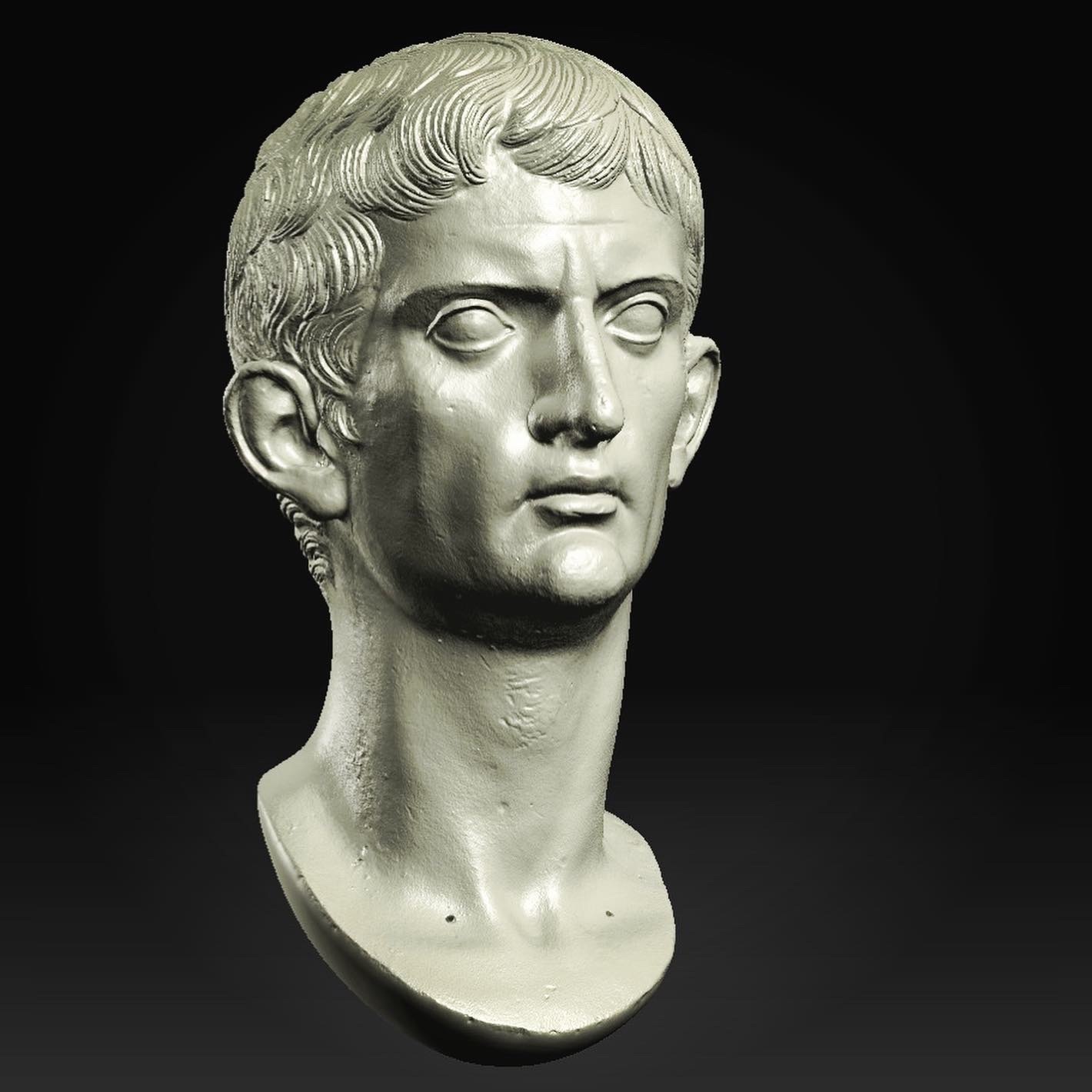 Fichier STL César Auguste - Empereur de Rome 🎨 ・Design imprimable en 3D ...