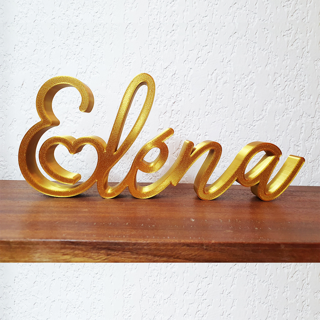 3D print First name Elena - Wall decoration or to be placed on the wall ...