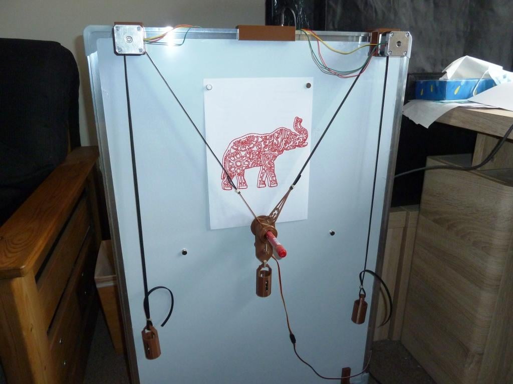 3D printed POLAR DRAWBOT・Cults