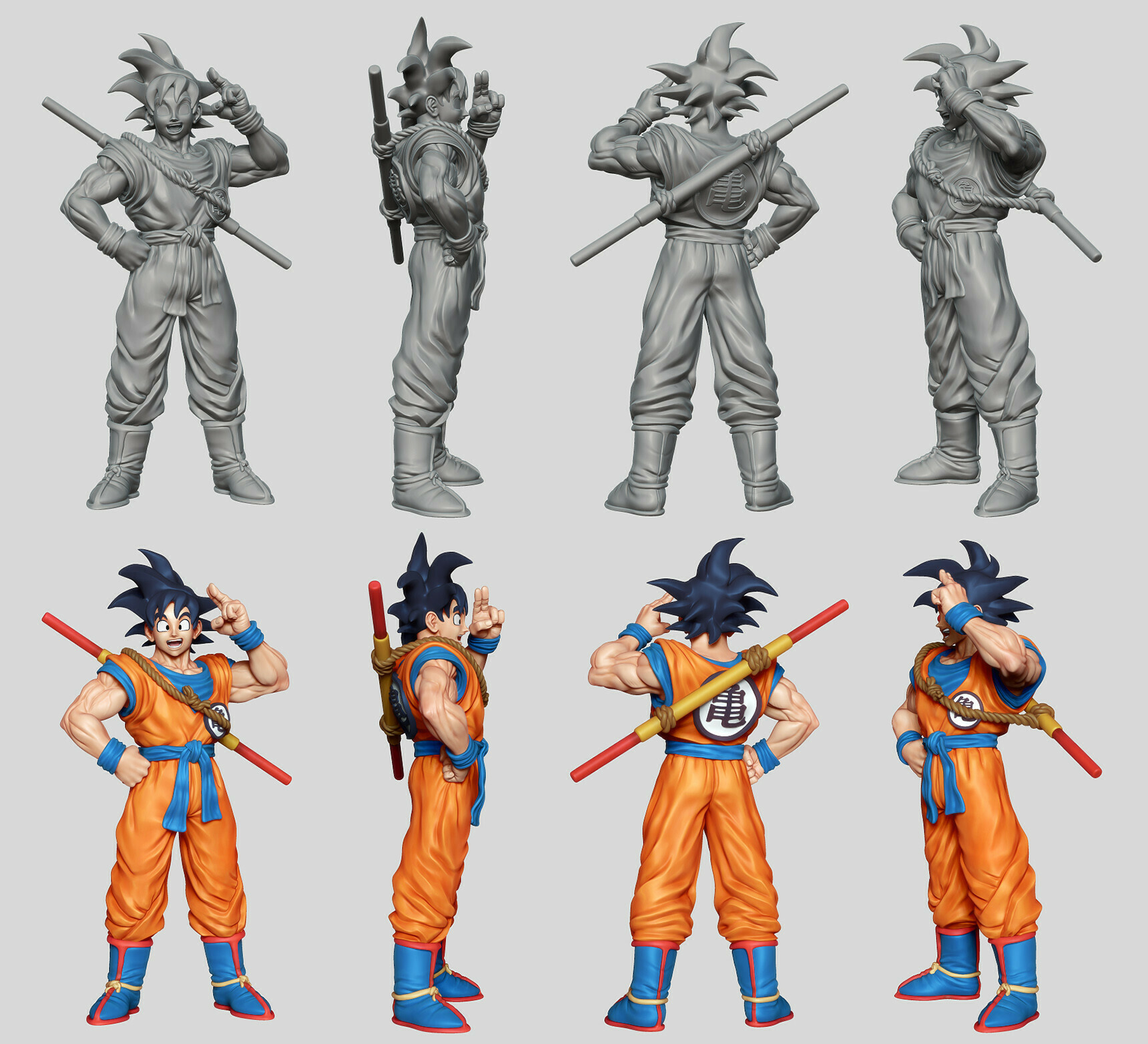 免费 STL 文件 Goku- DRAGON BALL Z 🐉 ・可下载 3D 打印机模型・Cults