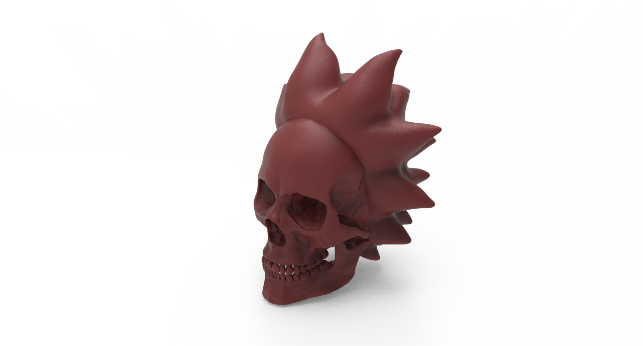 Файл STL rick skull 💀 ・Модель для загрузки и 3D печати・Cults