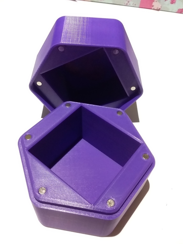 Free 3D file Hexagonal Spell Card Box 📦 ・3D print design to download・Cults