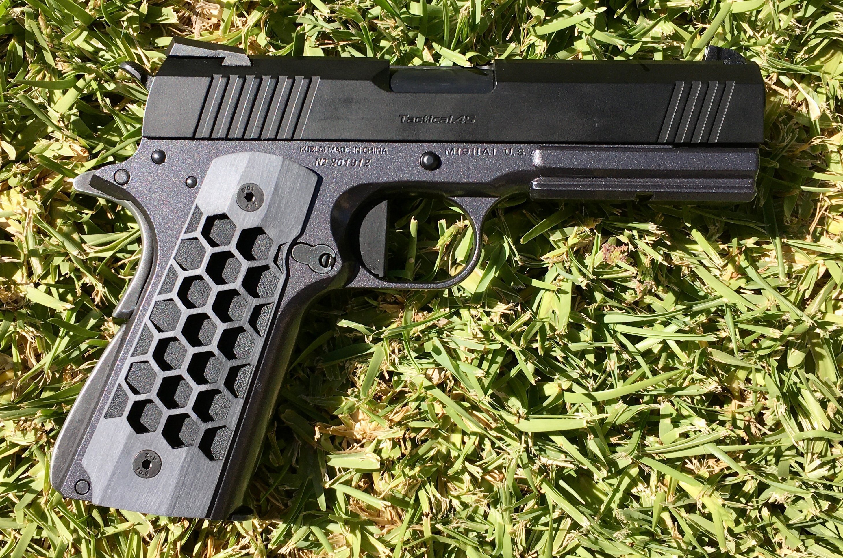 3D printed Grips HONEYCOMB for WE/KJW GBB pistol 1911・Cults