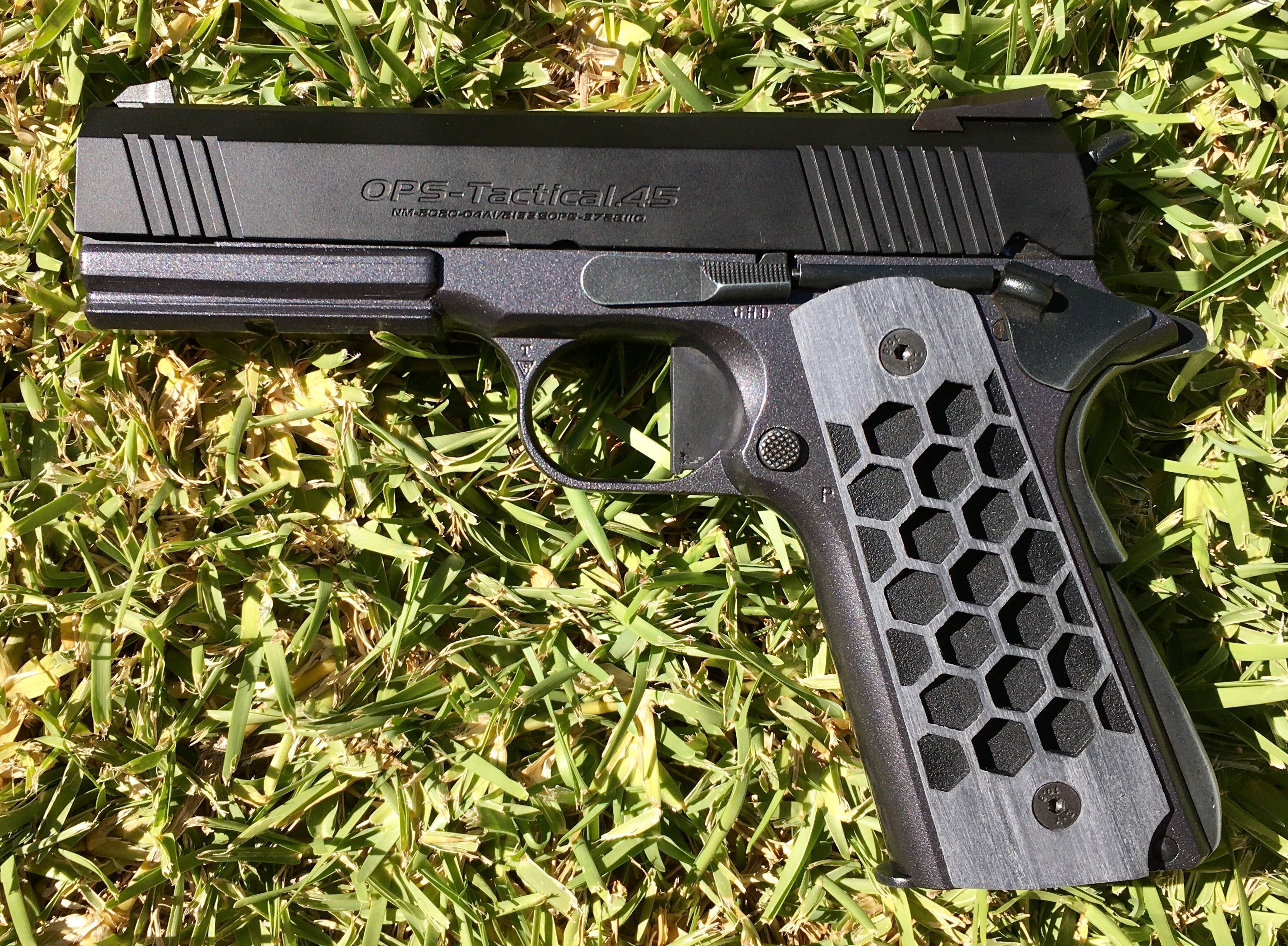 3D printed Grips HONEYCOMB for WE/KJW GBB pistol 1911・Cults