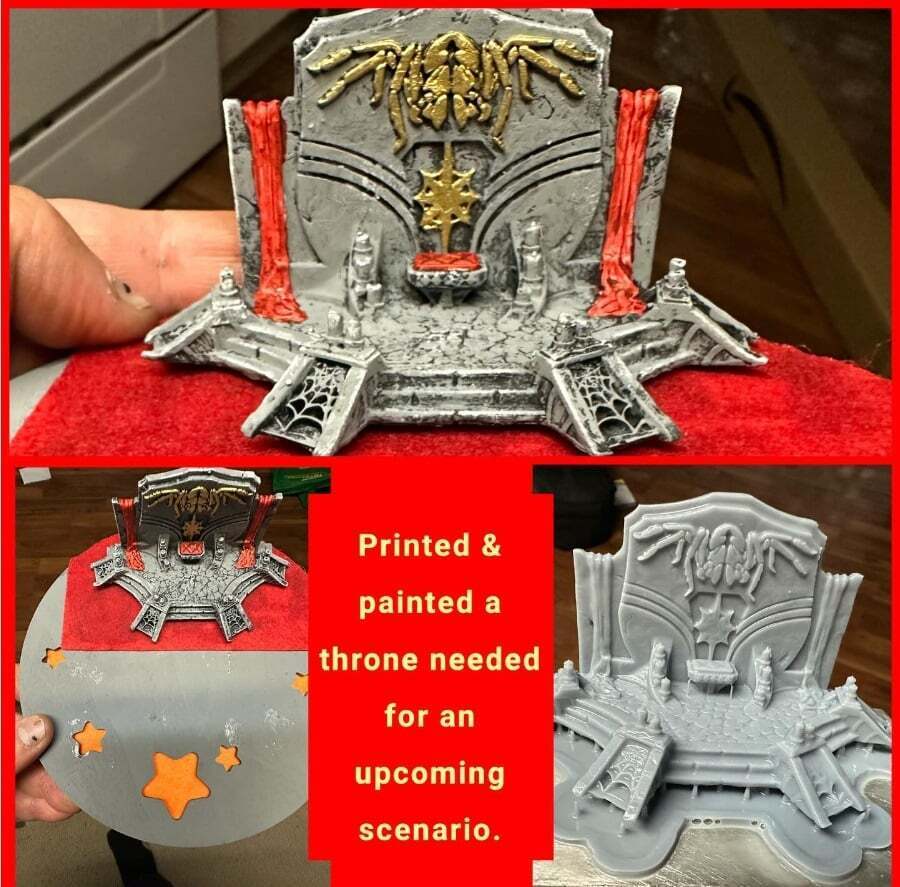 3D printing Throne of the Spider Queen - 28mm Gaming - Depths of Savage ...
