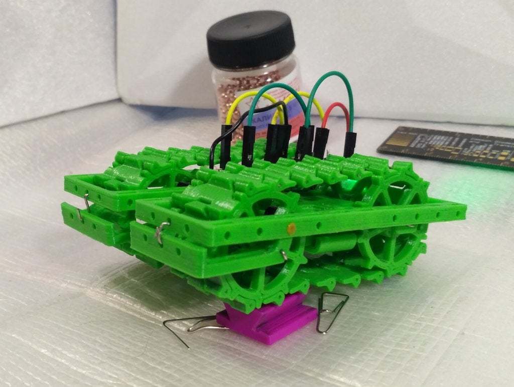Free STL file Caterpillar bot chassis. 🐛 ・3D printing template to ...
