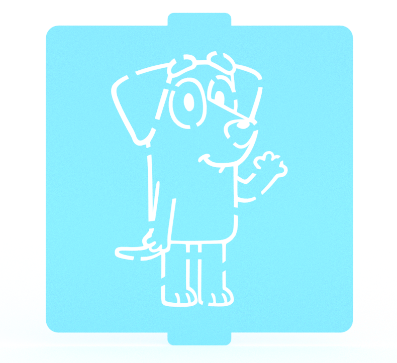 ☕ Bluey stencil set of 9 for Coffee and Baking・ 3D File for ・Cults