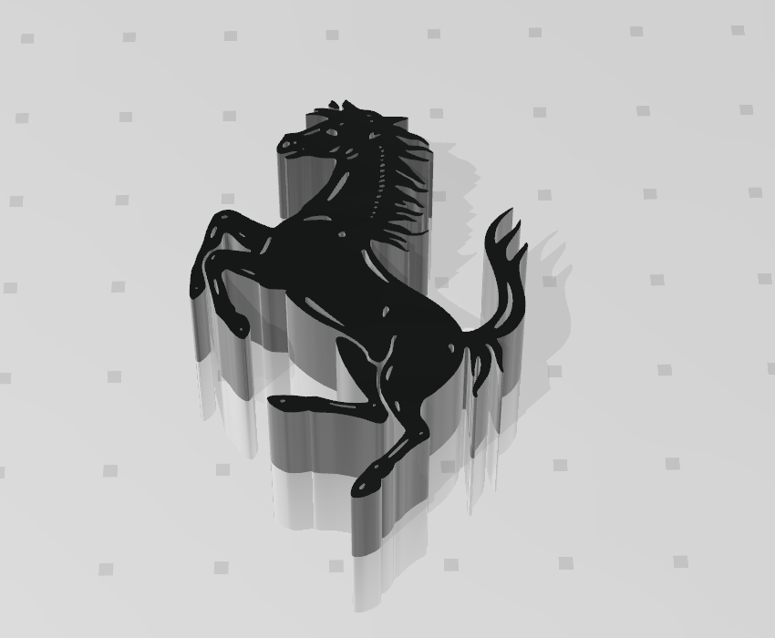 Ferrari Horse Black Png