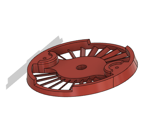 STL file 2-Bladed Fanned Spinner for Fun Racer - 67mm ️ ・3D printer ...