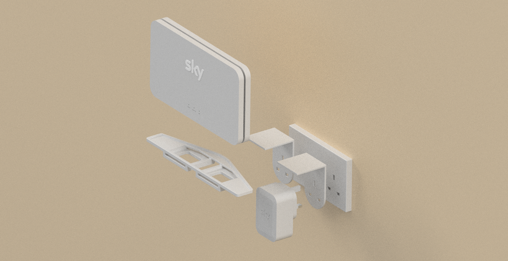 Archivo 3D gratis Sky Booster/Router Plug Shelf 🔌 ・Diseño por impresión ...