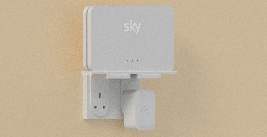 Archivo 3D gratis Sky Booster/Router Plug Shelf 🔌 ・Diseño por impresión ...