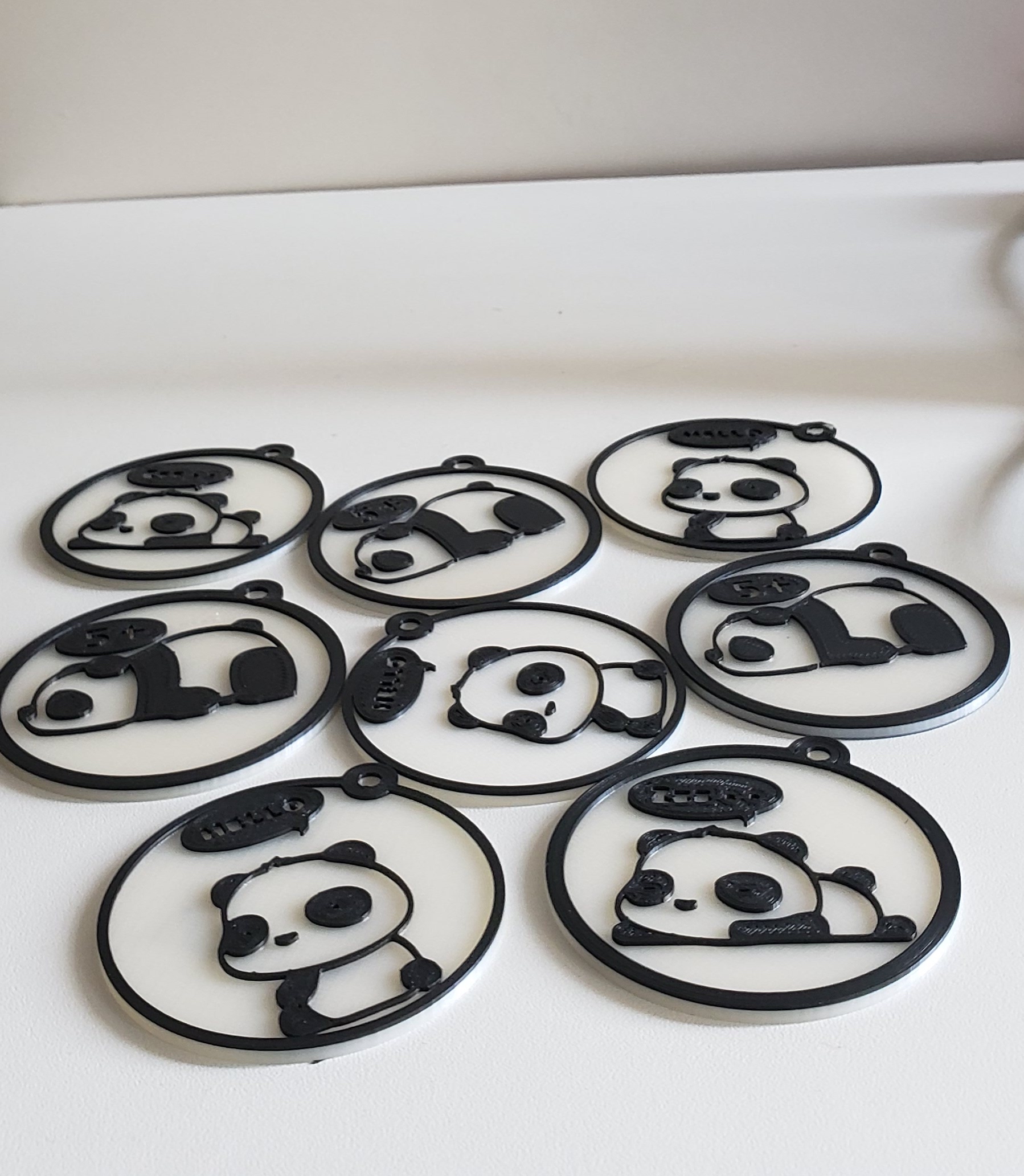 STL file Sleepy Panda, Key ring 5 more minutes. 😪 ・3D print design to ...