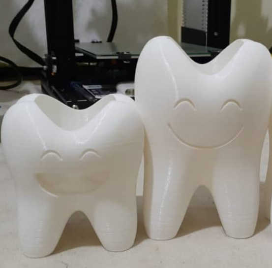 STL file Tooth Bath Vase/Pot Adults or Kids 🦷 ・3D printer model to ...