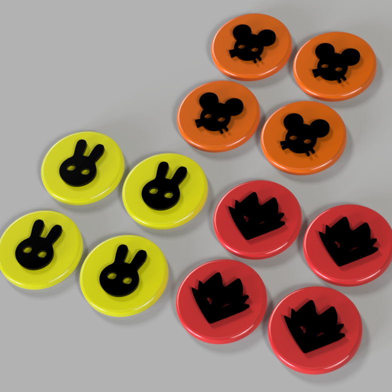 🦊 Root Clearing Tokens・Free STL File for ・Cults