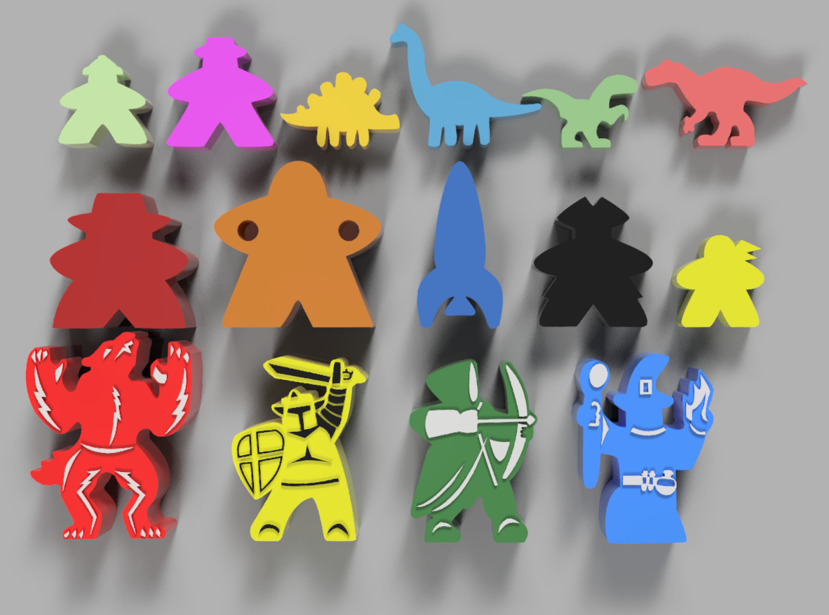 🏴‍☠️ Tiny Epic Meeples Collection・Free STL File for ・Cults