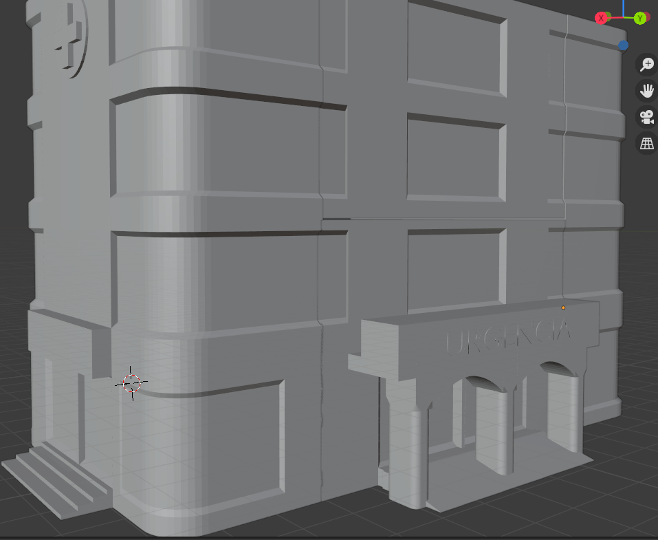 STL file hospital, hospital, building, building, medic, medic hospital ...