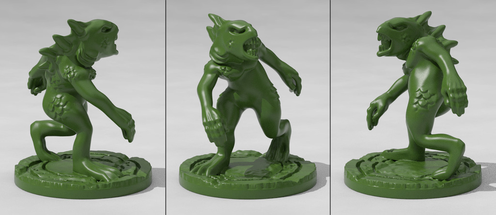 Free STL file Deep One 👹 (OBJ)・3D printing template to download・Cults