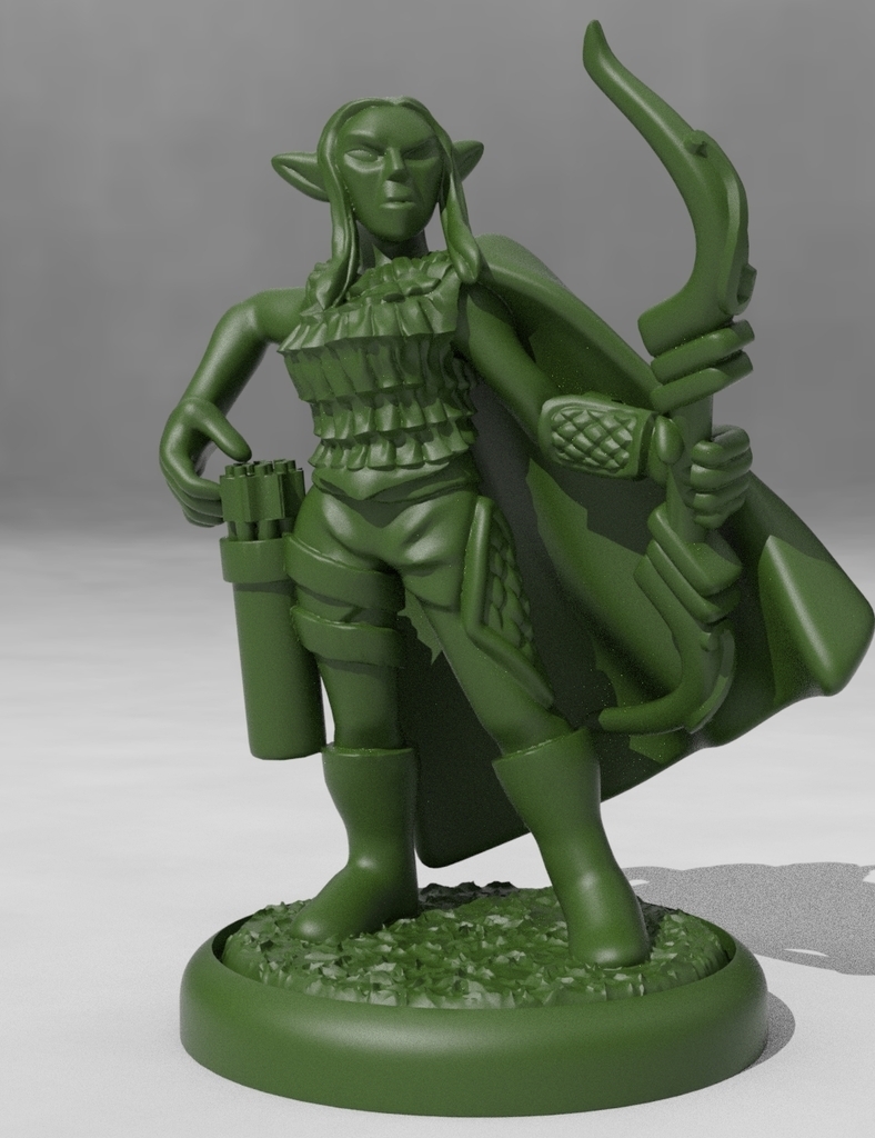 Free STL file Elven Ranger 🧝 (OBJ)・3D printable model to download・Cults