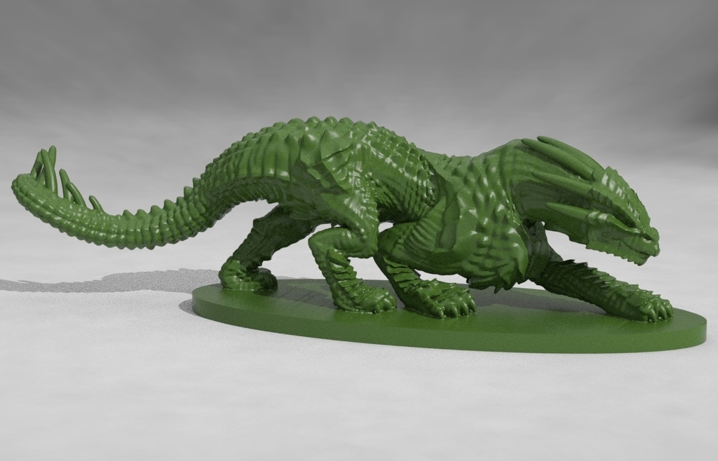 🐉 Prowling Hunting Drake・Free STL File for ・Cults
