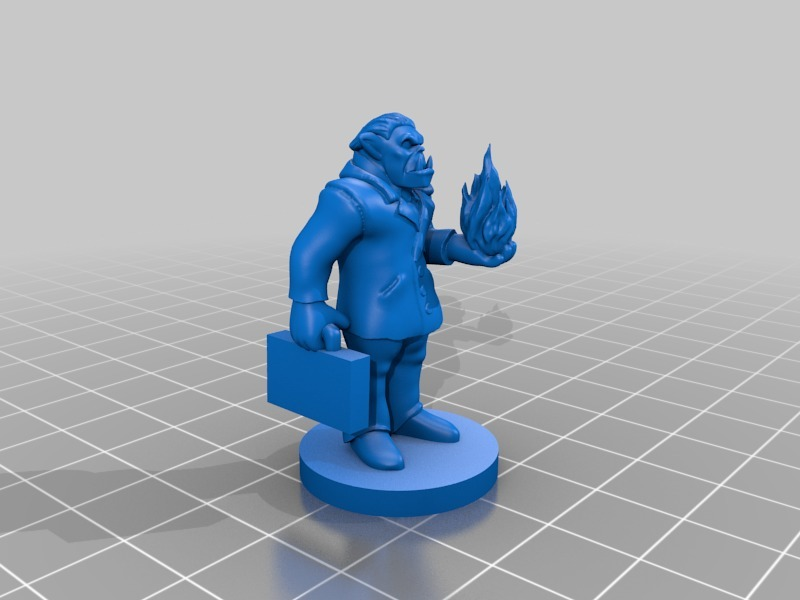 🧙 Orc Street Mage・Free STL File for ・Cults