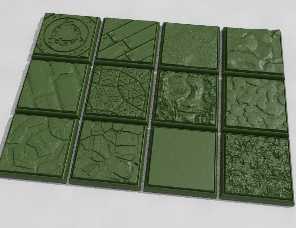 Free STL file Square Miniature Bases 🟪 (OBJ)・3D printable model to ...