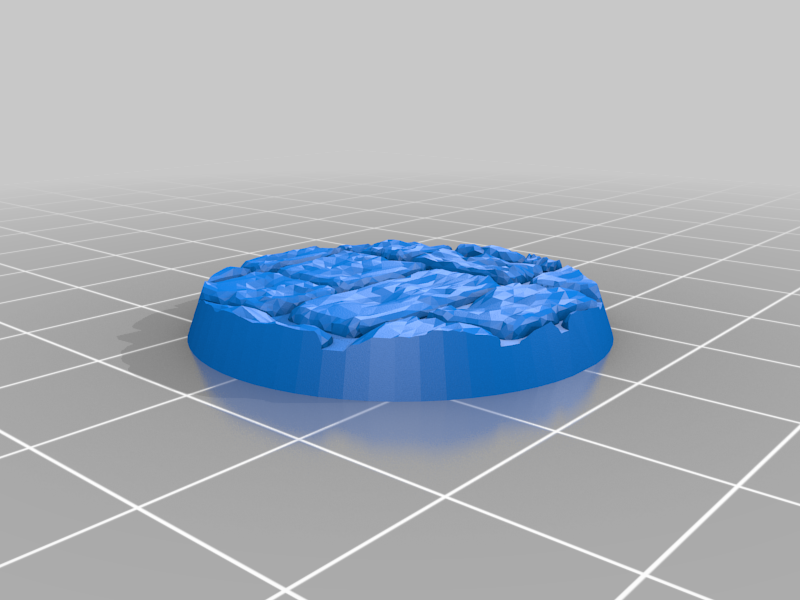 🎭 32mm Stonework Textured Bases・Free 3D File for ・Cults