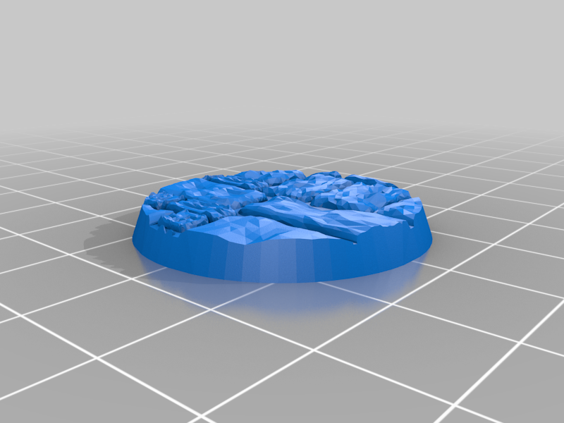 🎭 32mm Stonework Textured Bases・Free 3D File for ・Cults