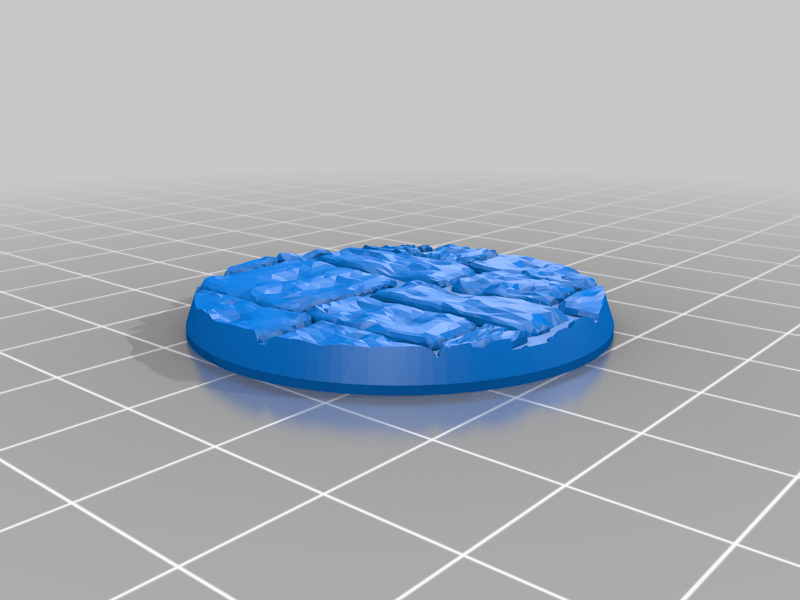 🧸 40mm Stonework Textured Bases・Free 3D File for ・Cults