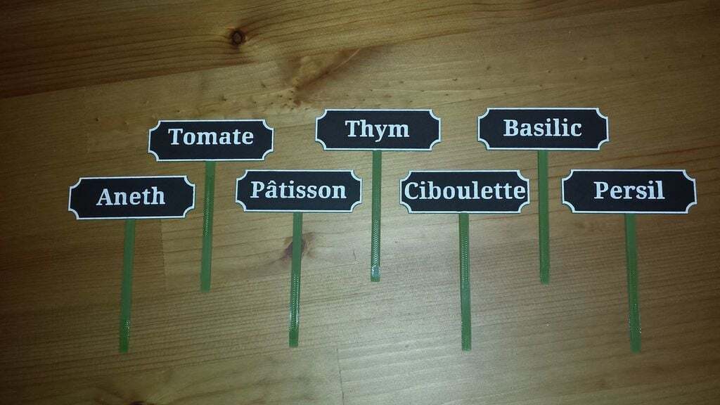 3D printing Plant Sign v2・Cults