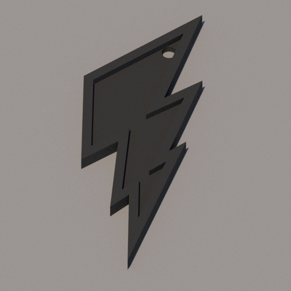 STL file LIGHTNING PENDANT 🌩️ ・3D printable model to download・Cults