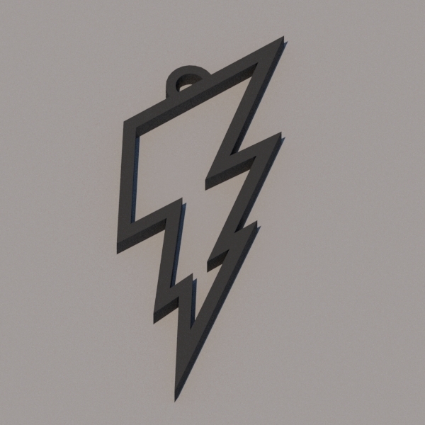 STL file LIGHTNING PENDANT 🌩️ ・3D printable model to download・Cults