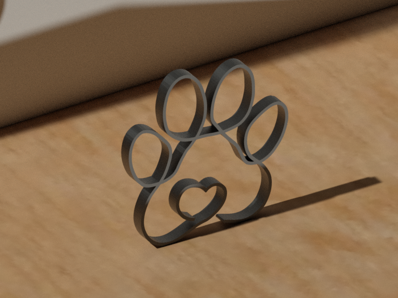 STL file Dog Paw Minimalist Sculpture 🐕 ・3D printer design to download ...